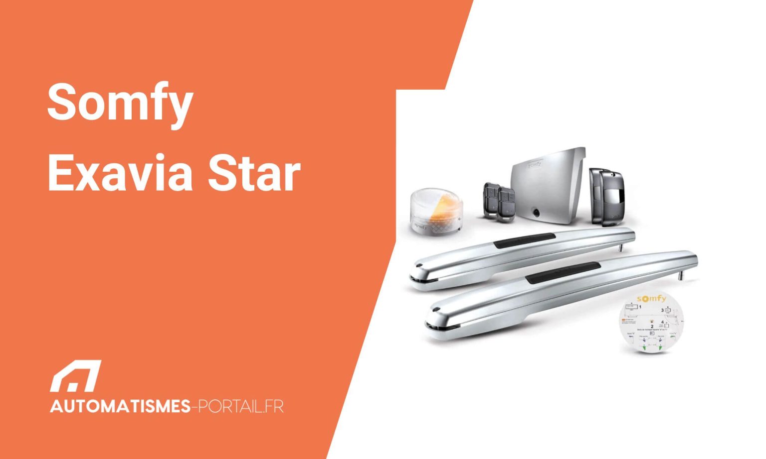 EXAVIA STAR, notre avis sur la motorisation Somfy - Motorisation portail