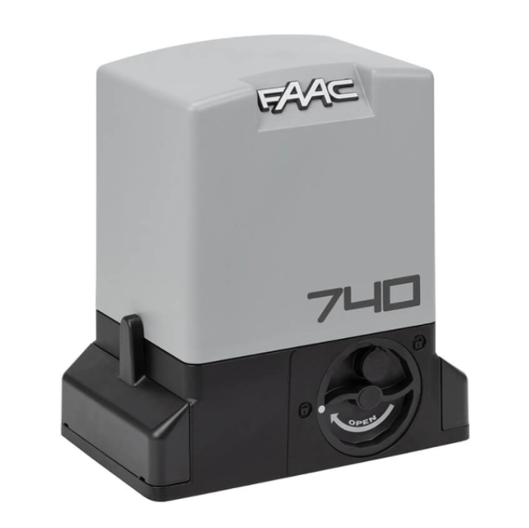 FAAC 740, sliding gate motorization - Motorisation portail